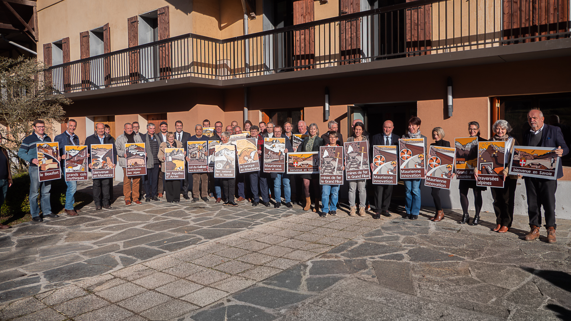 Inauguration of the tourist information panels on the A43 Maurienne ...